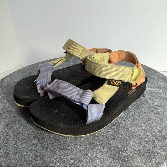 Teva | Shoes | Teva Colorful Pastel Colors Original Kids Sandals 1 ...